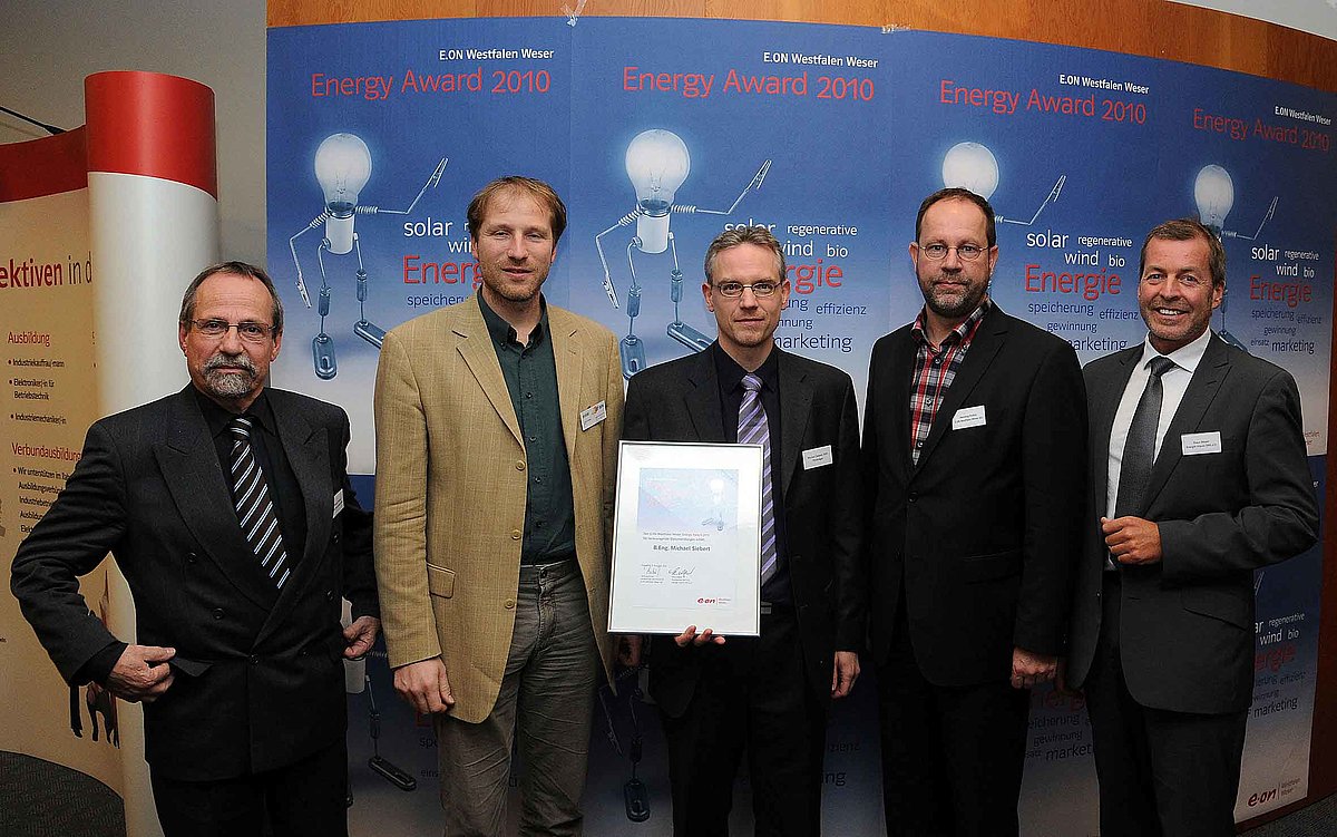 Michael Siebert gewinnt den E.ON Westfalen Weser Energy Award 2010: TH OWL